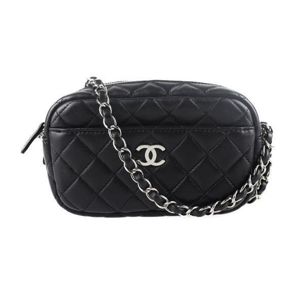 CHANEL | Bags | Chanel Camera Case Matelasse Shoulder Bag Black | Poshmark